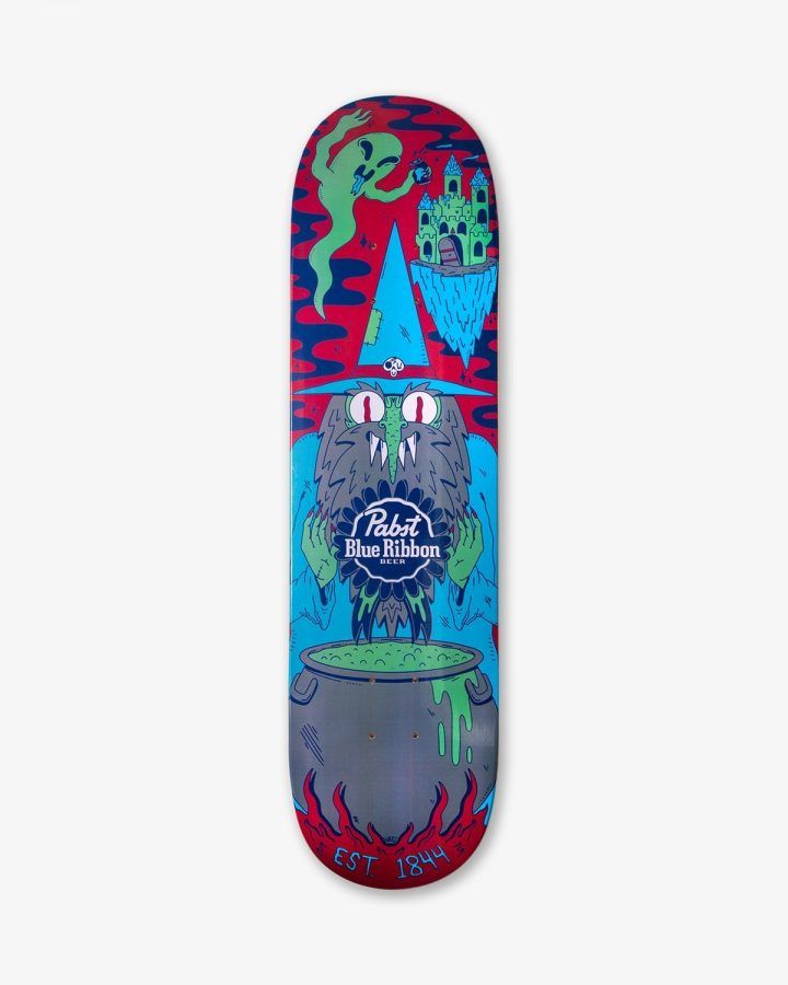 Ride with the Wizard skateboard by Dakota Cates for Pabst Blue Ribbon