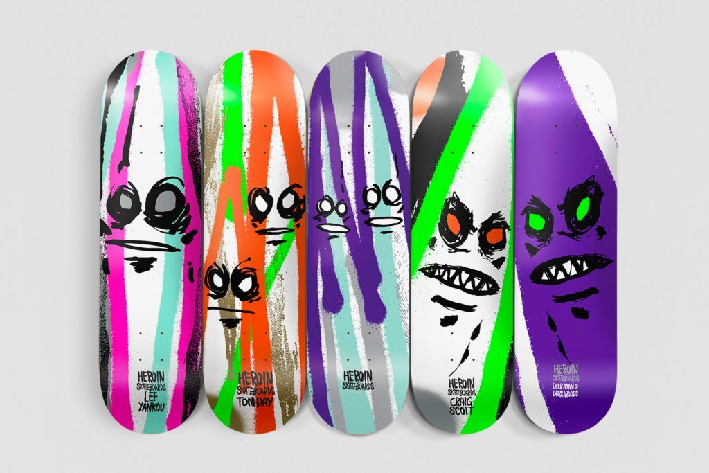 Mark “Fos” Foster, founder & Art director of Heroin Skateboards