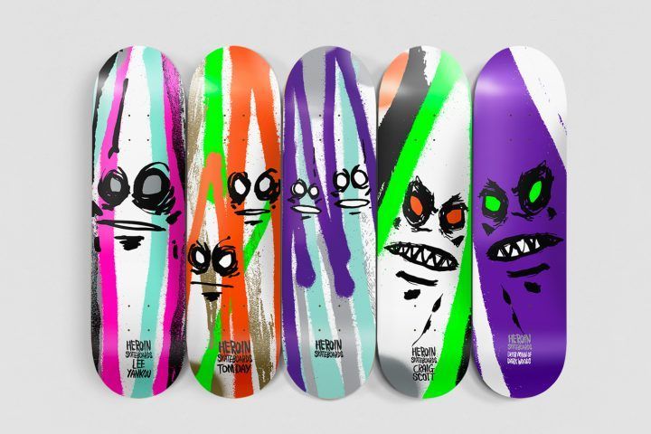 Mark “Fos” Foster, founder & Art director of Heroin Skateboards