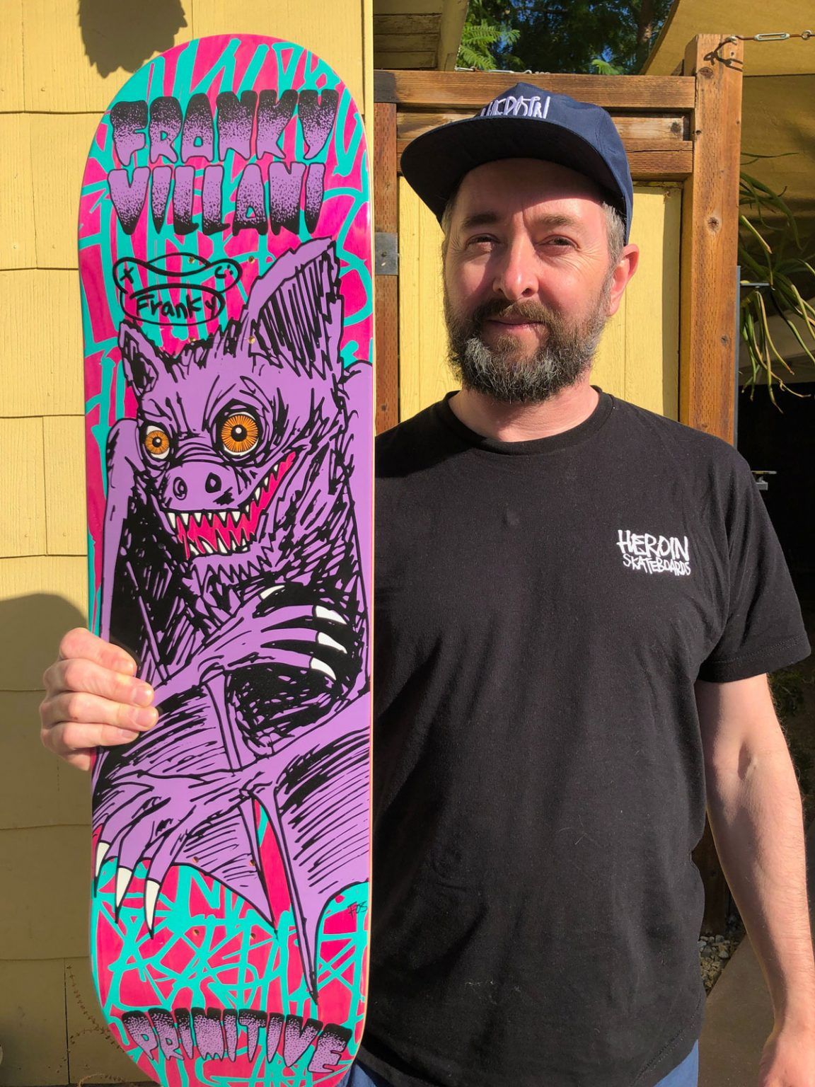 Mark “Fos” Foster, founder & Art director of Heroin Skateboards