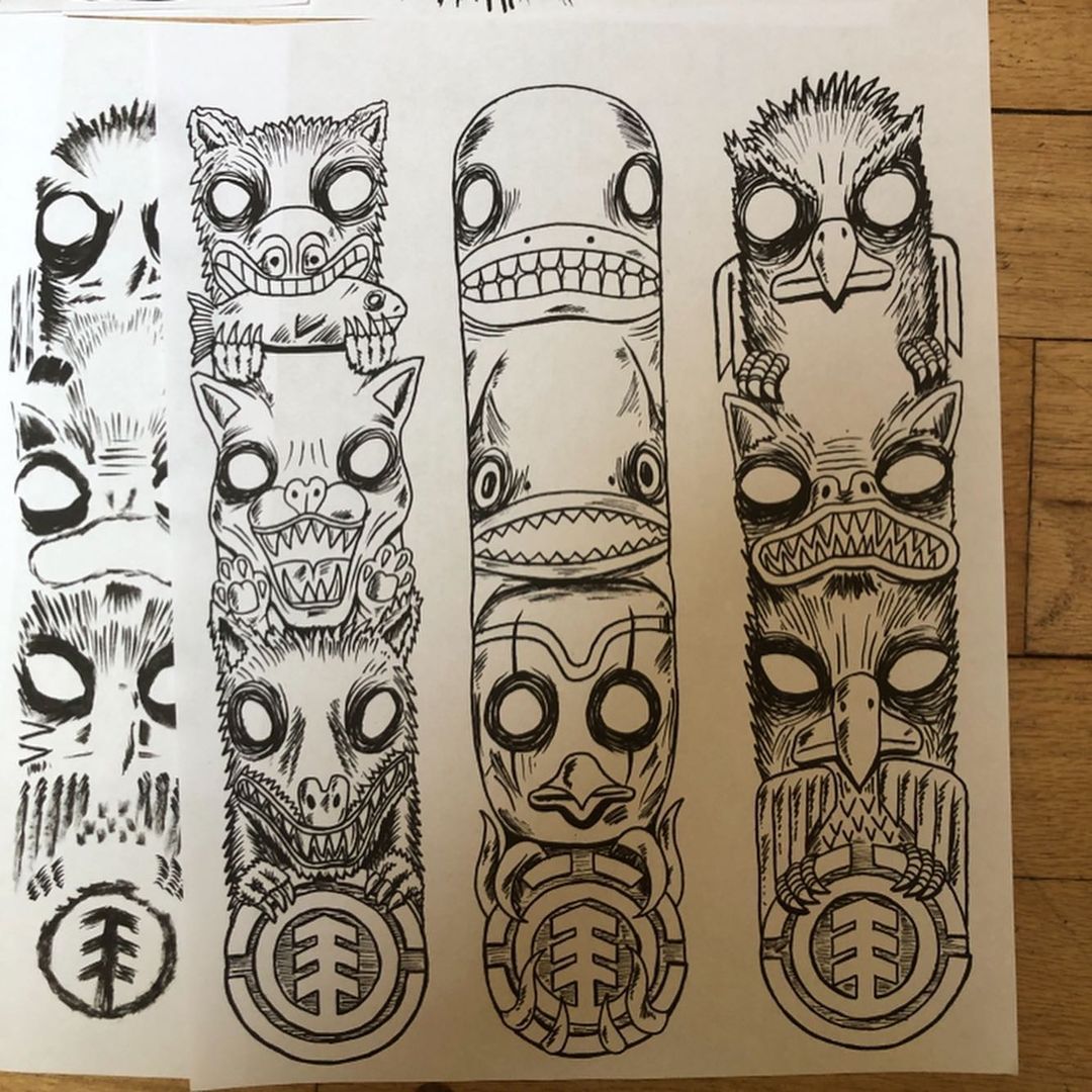 Mark “Fos” Foster, founder & Art director of Heroin Skateboards