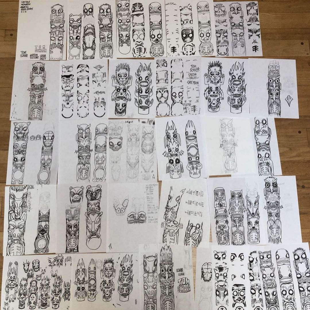 Mark “Fos” Foster, founder & Art director of Heroin Skateboards