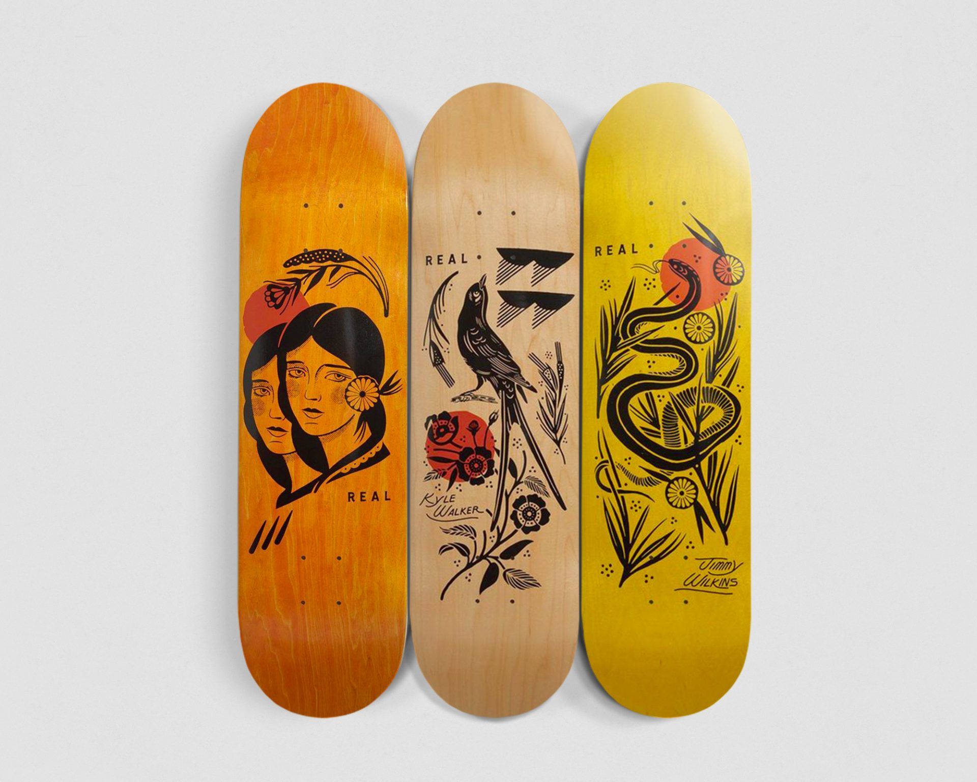 Guest Artist Series by Jess Mudgett x Real Skateboards - The Daily Board