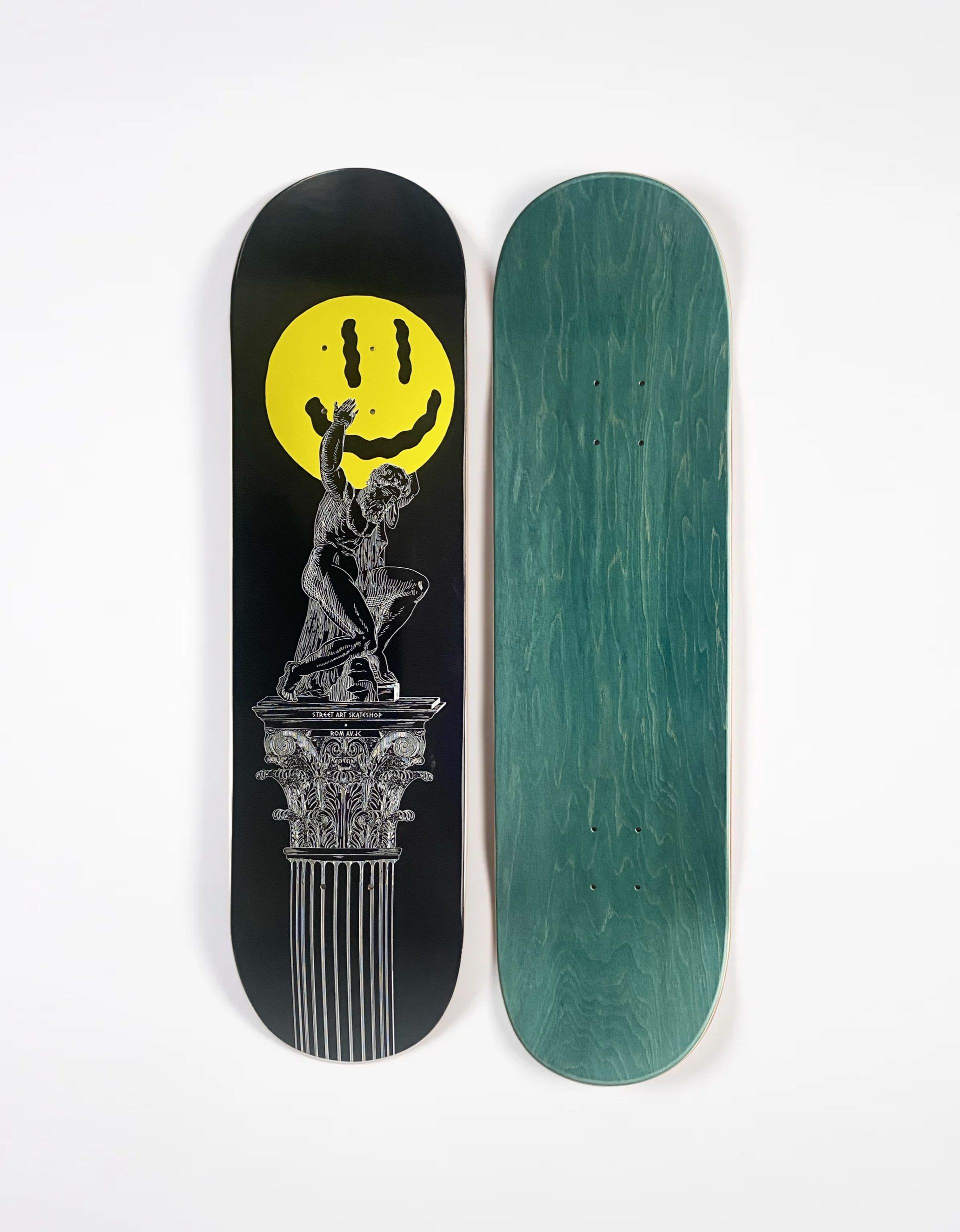 Atlas skateboard by Rom av.JC x Street Art - The Daily Board